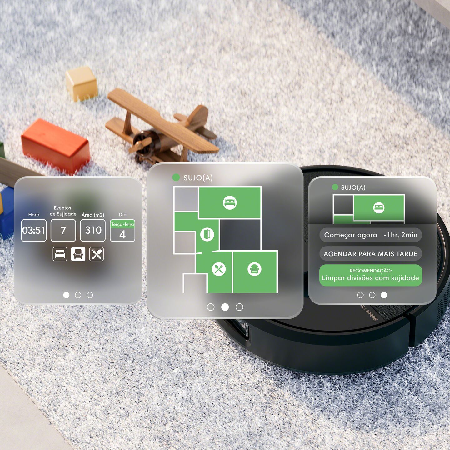 Roomba® Combo 505 Plus + Base AutoWash™ – Preto